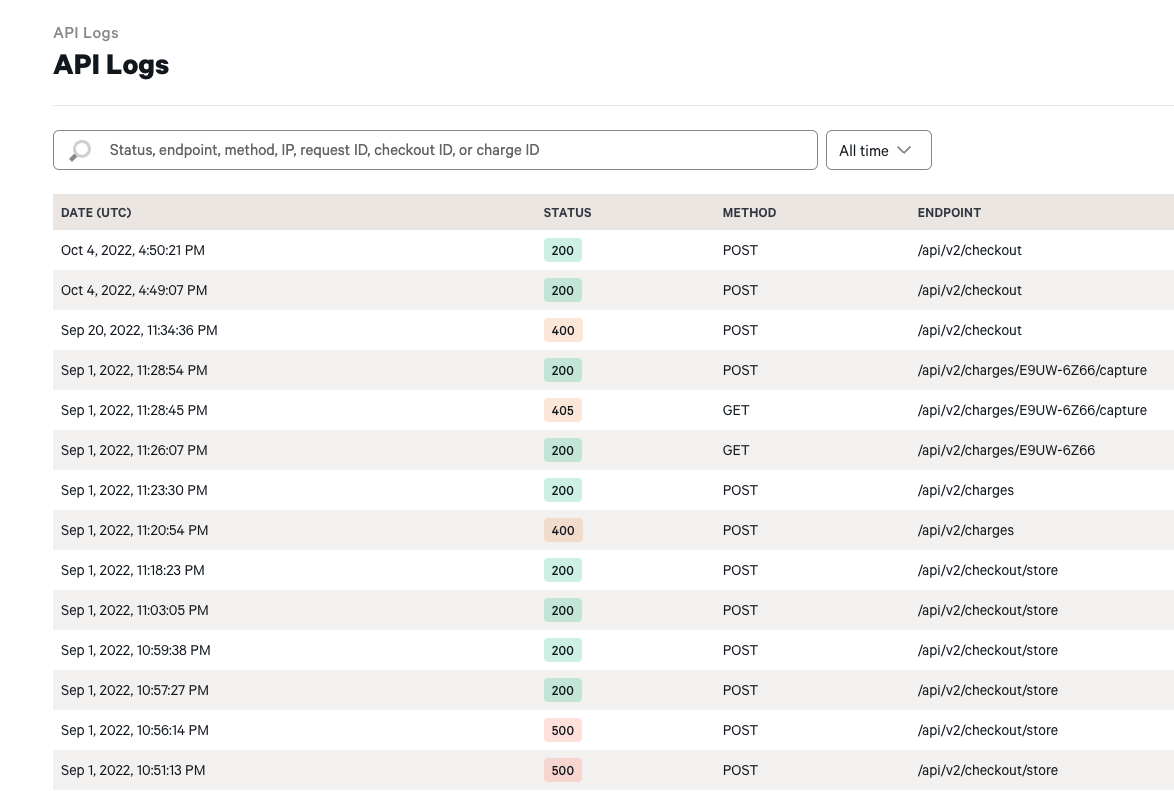 Understanding the Merchant Portal: API Logs – Affirm Canada (English)