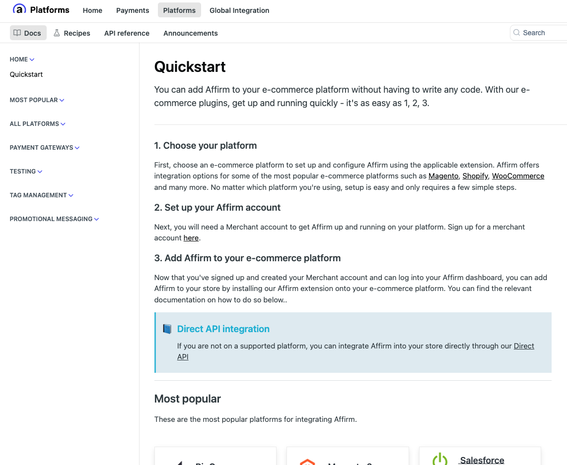 Comprendre le Portail du Commerçant: Documentation sur l'API – Affirm ...