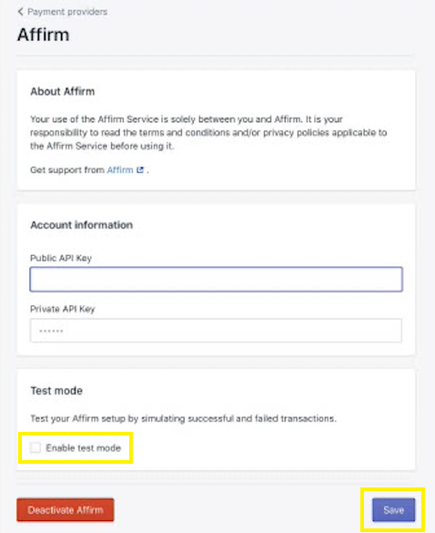 Platform Integrations: Shopify – Affirm US (English)