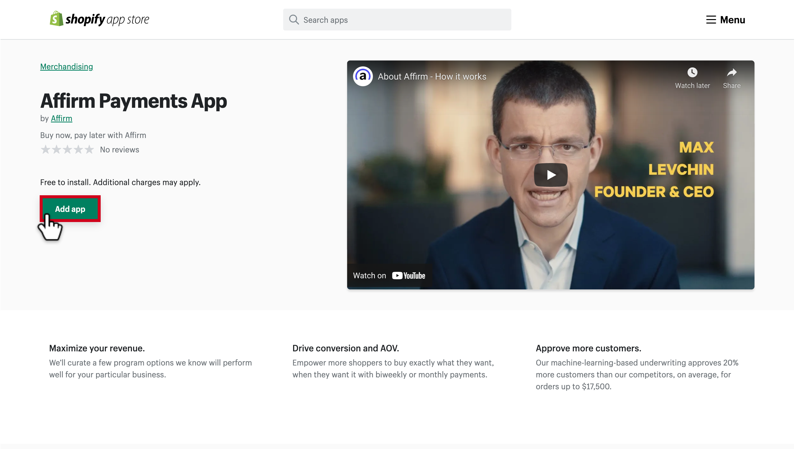 Platform Integrations: Shopify – Affirm US (English)